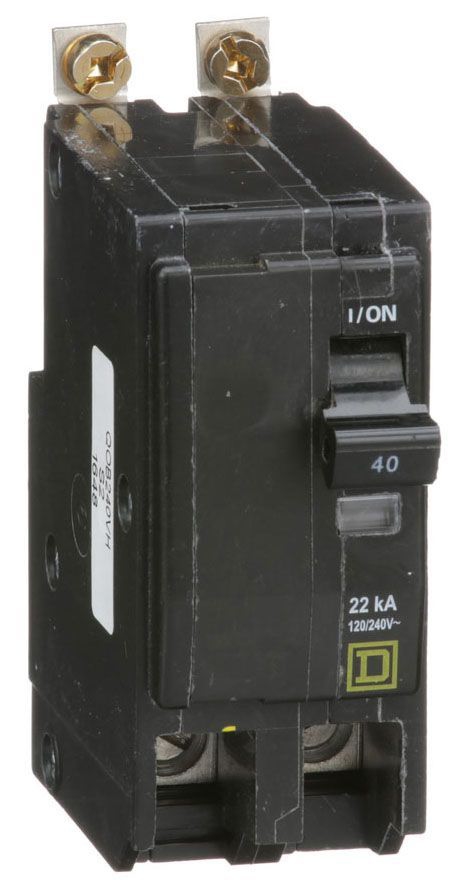 QOB240VH – Square D – 40 Amp 22kA Circuit Breaker Bolt-On – 40 Amp – 2 ...